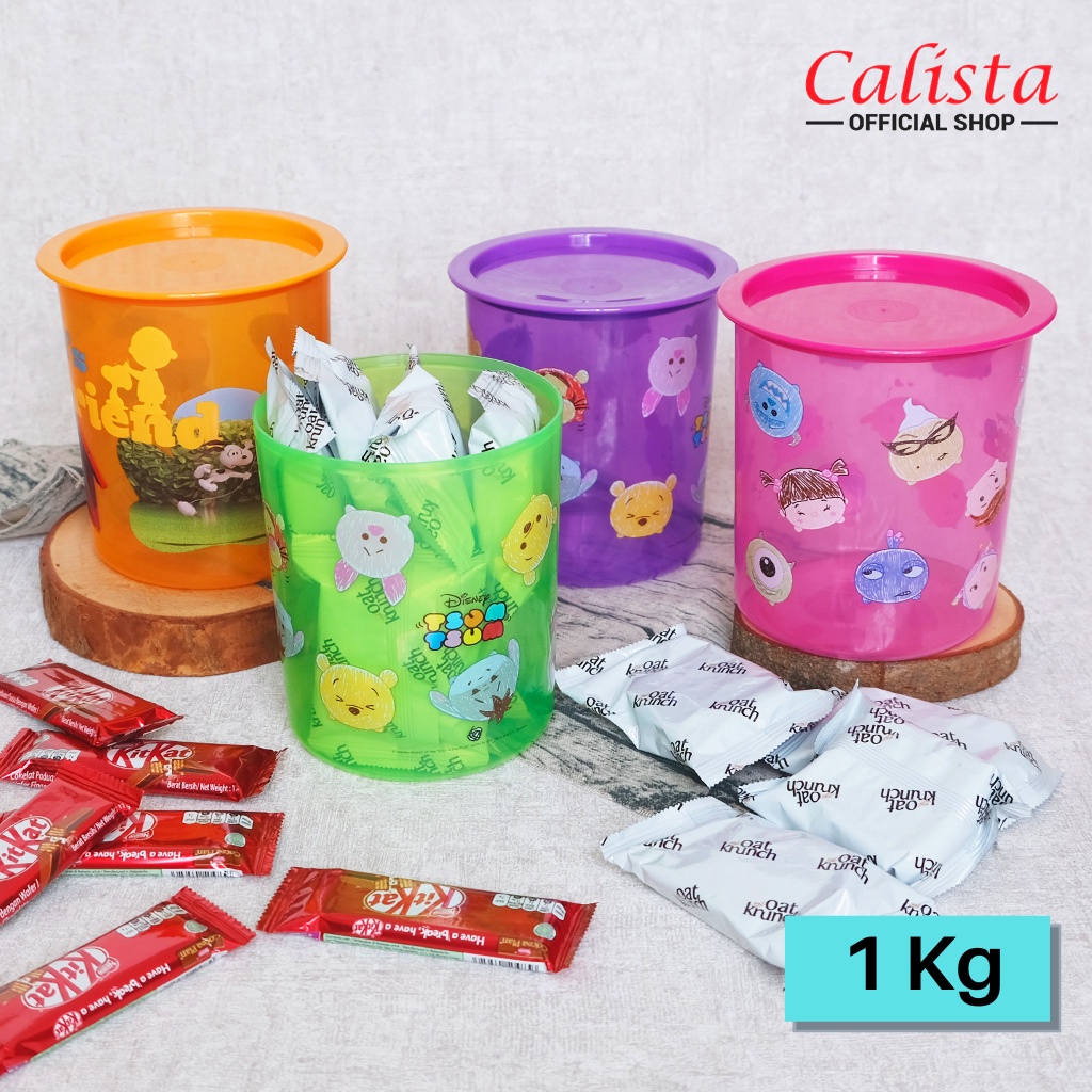 Calista Odate Full Color Image Plastic Jar Capacity 1 Kg | Shopee Malaysia