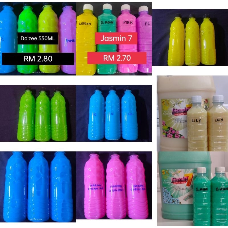 💥4 BOTOL RM11💥 mix 4 botol sabun dozee dan jasmin 7 | sabun dobi | sabun basuh pakaian | sabun ...