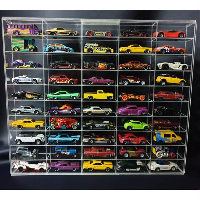 Hotwheels display rack 50 Slots | Shopee Malaysia