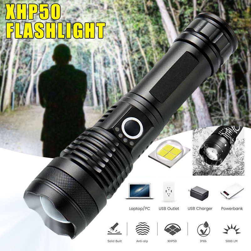 Zoom Torchlight Light Super Bright Torch Light Rechargeable Torch Light ...