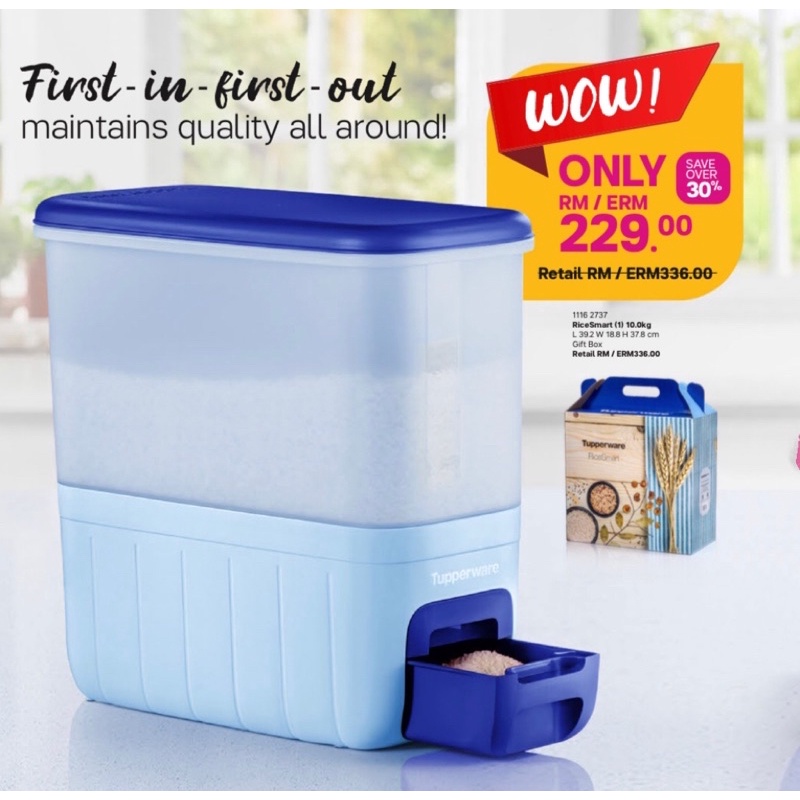 Tupperware Rice Smart 10kg (1pc) | Shopee Malaysia