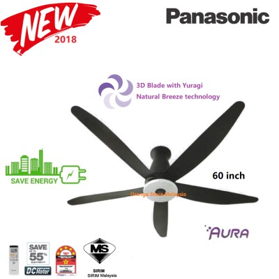 Panasonic Ceiling Fan 60'' Aura Yuragi F-M15EXVBKRH | Shopee Malaysia