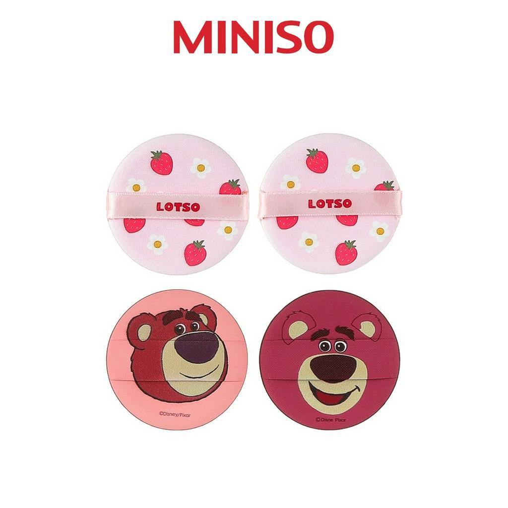 MINISO_Lotso Collection Dual Use Powder Puffs (4 pcs) | Shopee Malaysia