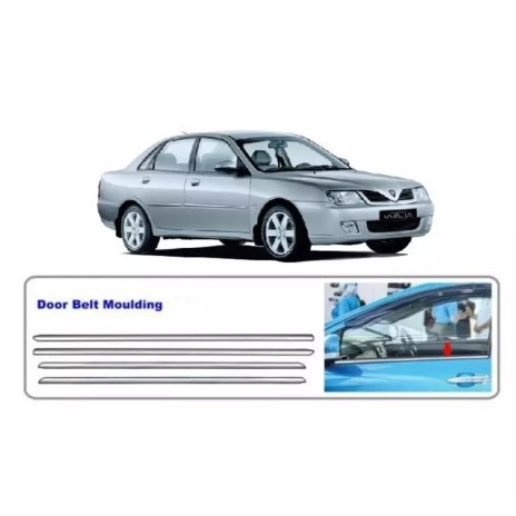 PROTON WAJA CHROME Door Belt Moulding / Window Trim Lining / Chrome ...