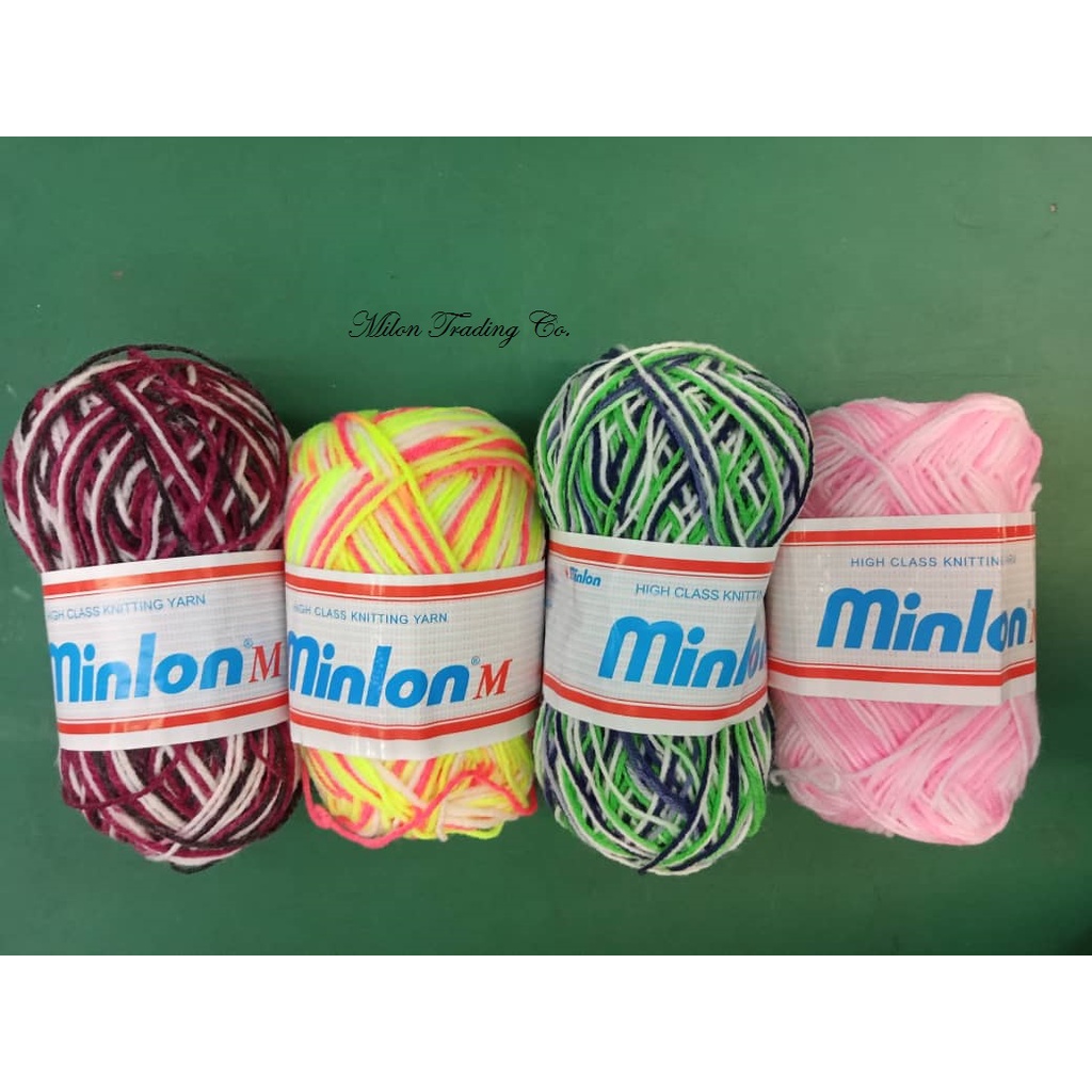 Benang Kait Minlon Campur Warna / Minlon Crotchet Thread Mix Colour ...