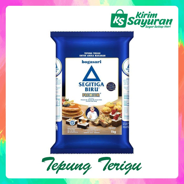 Bogasari Triangle Blue Premium Flour (1 Kg) | Shopee Malaysia