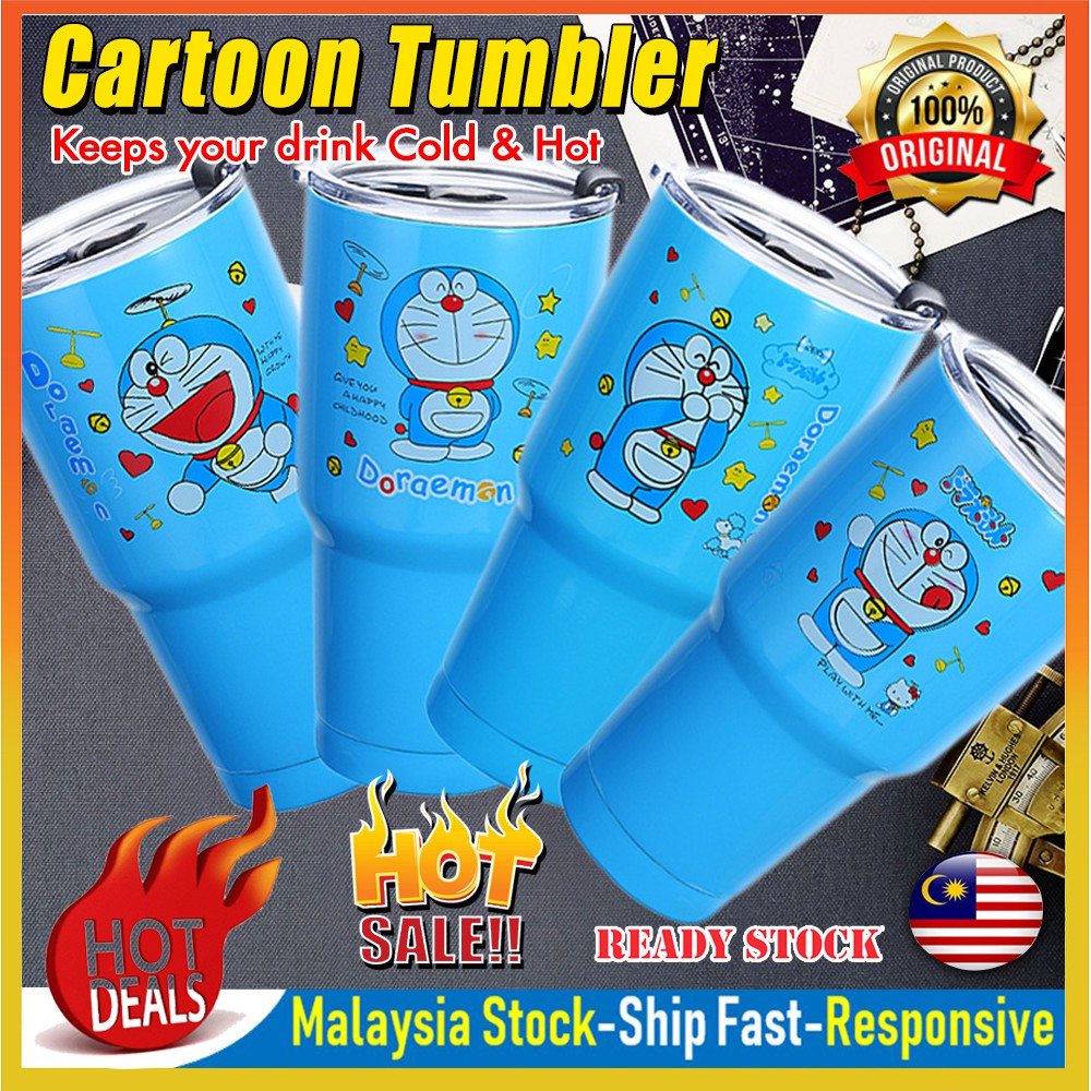 Hello Kitty Doraemon Doremon Tumbler 30oz 900ml Double-wall Vacuum Cup ...