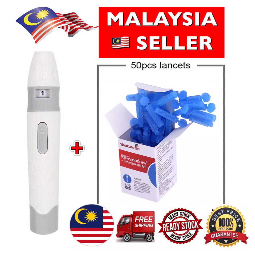 Diabetic testing pen blood glucose the lancing device with 50s lancet ...