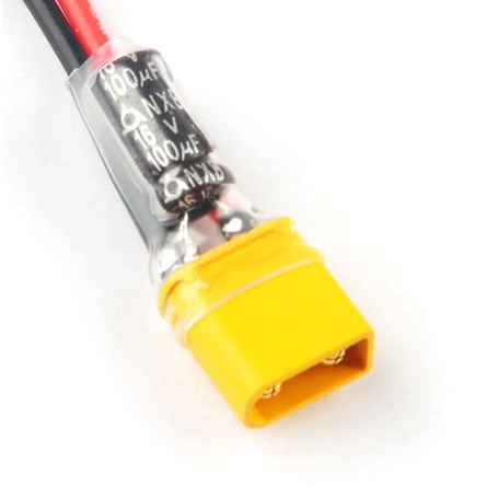 XT30 Plug Connector Power Cord with 16v 100uf Capacitor RC Battery ...