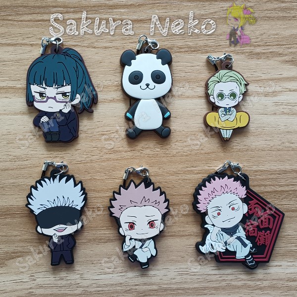 Ready Stocks Jujutsu Kaisen 咒术回战呪術廻戦 Anime Rubber Strap Keychain 动漫周边橡胶 ...