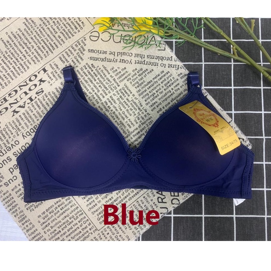 32-38 BAJU DALAM WANITA A/B CUP {127} / NON-WIRED HALF CUP BRA | Shopee ...