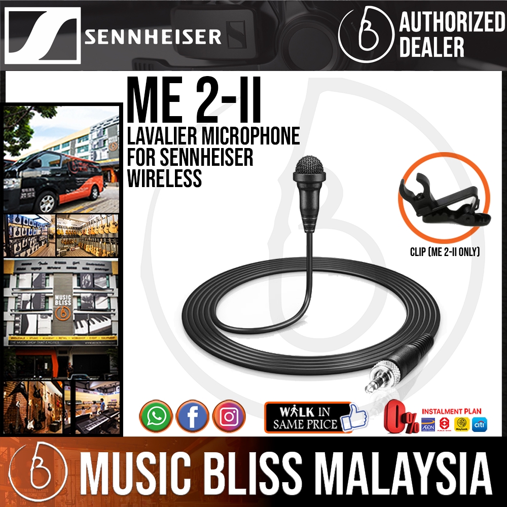 Sennheiser ME 2-II Lavalier Microphone for Sennheiser Wireless (ME2 ...