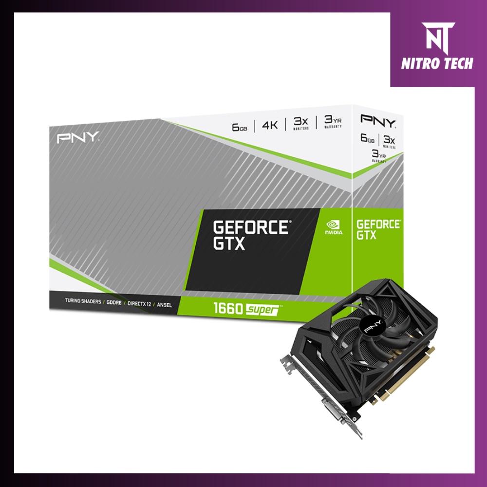 PNY GeForce GTX 1660 Super 6GB Single Fan GDDR6 | Shopee Malaysia