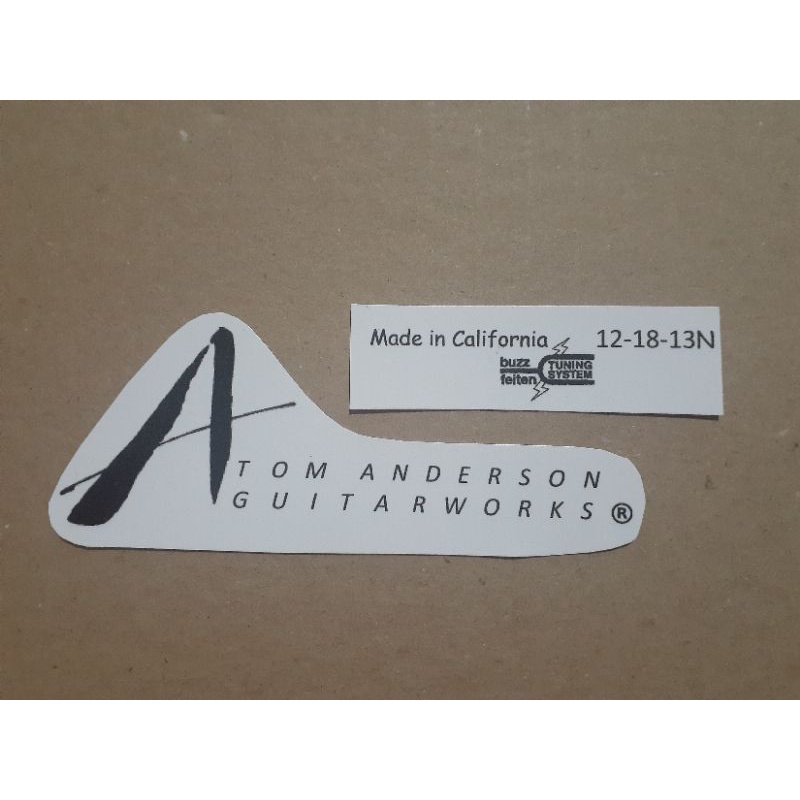 tom anderson headstock logo waterslide decal black | Shopee Malaysia