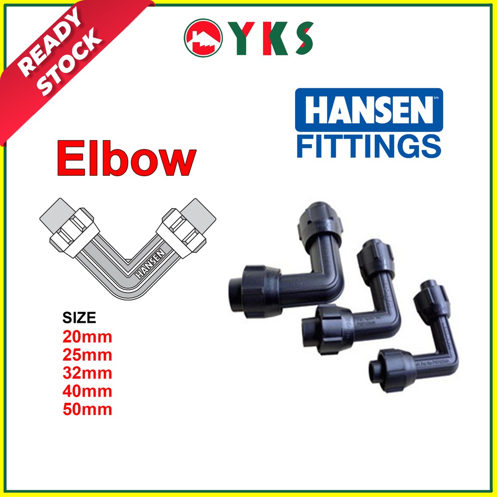 HANSEN ELBOW - PIPES SYSTEM / FOR FITTINGS WATER PIPE / SOKET PAIP AIR ...