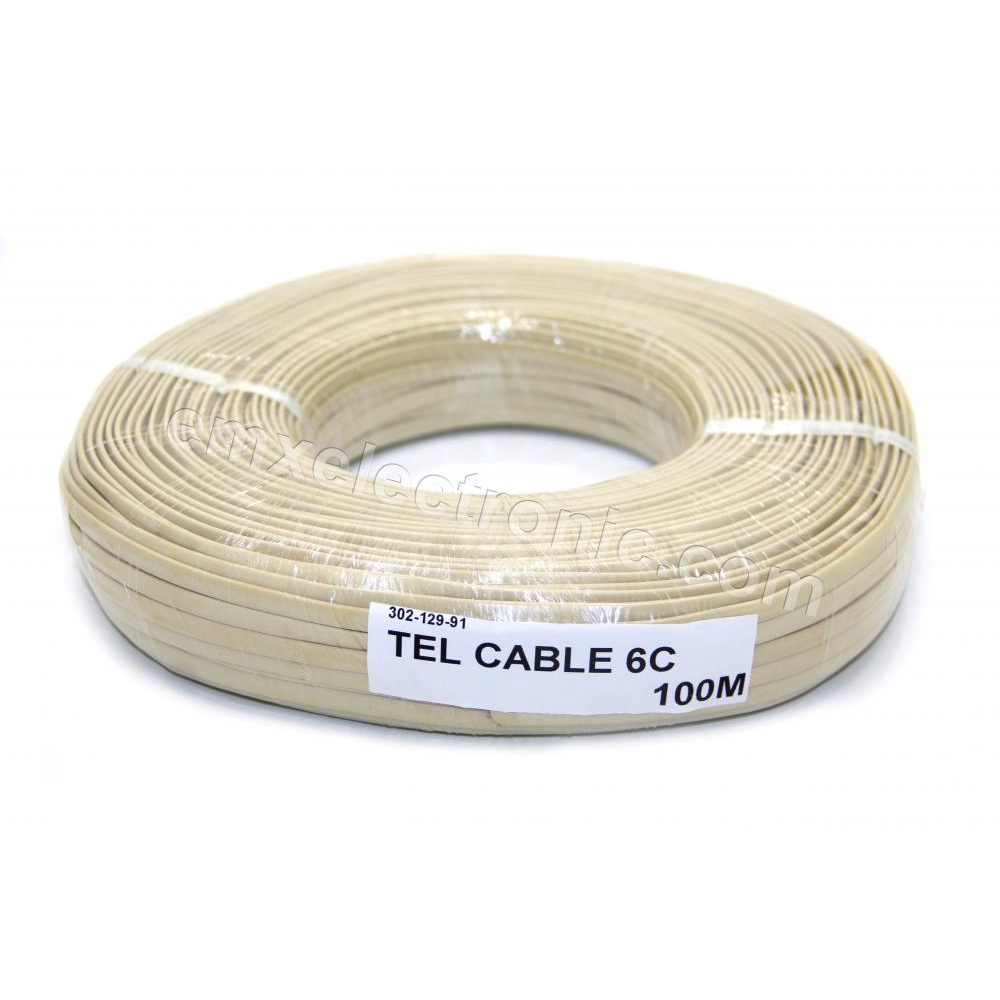6 CORE INDOOR TELEPHONE FLAT CABLE (100M) | Shopee Malaysia