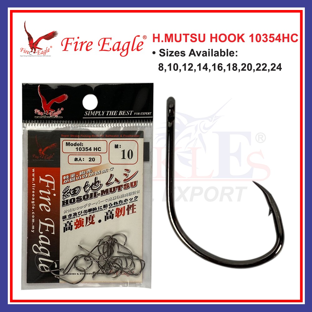 Fire Eagle H. Mutsu Hook 10354HC Fishing Hook Mata Kail Pancing ...