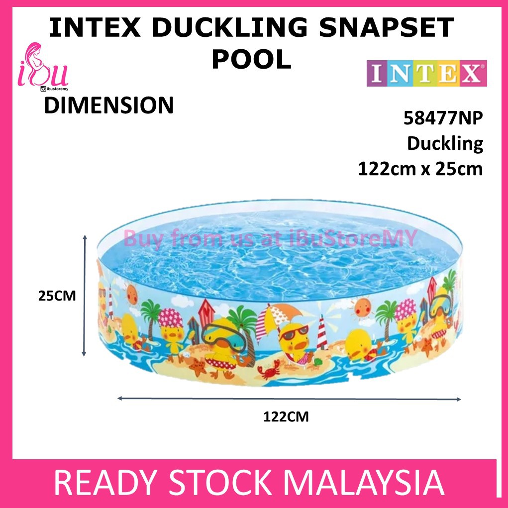 Intex 58477 56451 56452 58472 Ring Pool Deep Blue Sea Duckling Snapset ...