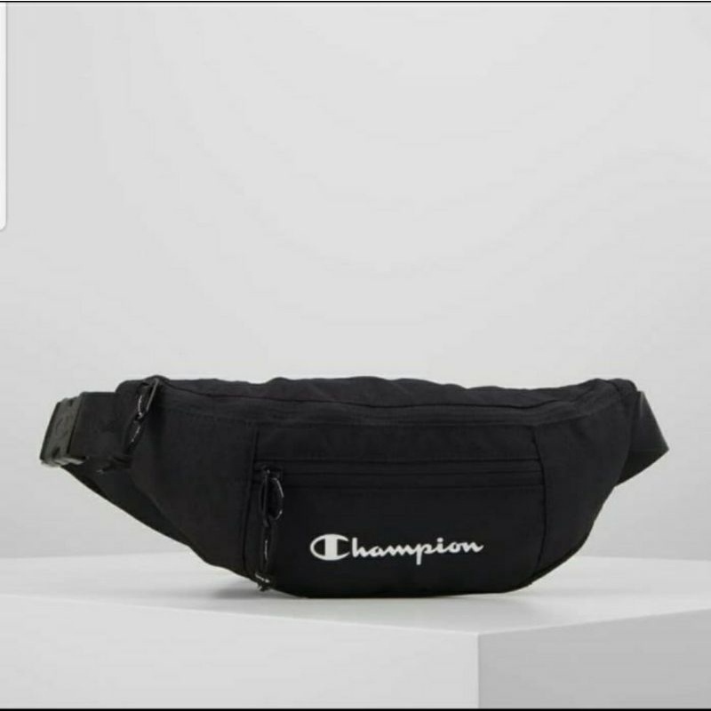 Original CHAMPION WAIST BUM BAG BLACK Sling WAIST BAG | Shopee Malaysia
