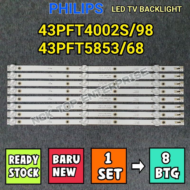 PHILIPS 43PFT4002S/98 / 43PFT5853/68 TV LED BACKLIGHT BARU / READY STOCK 43PFT4002 43PFT4002S ...