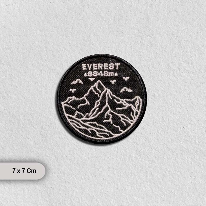 Everest Mountain Embroidered patch | Outdoor Patch | Shopee Malaysia