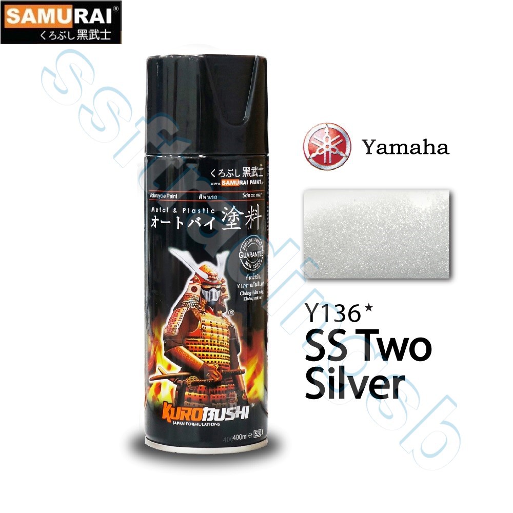 SAMURAI Y136* SS TWO SILVER / SAMURAI SPRAY PAINT / SAMURAI YAMAHA SS ...