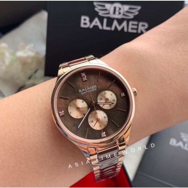 BALMER | 8157M RG-10 Multifunction Women Watch Mother of Pearl Dial Two ...
