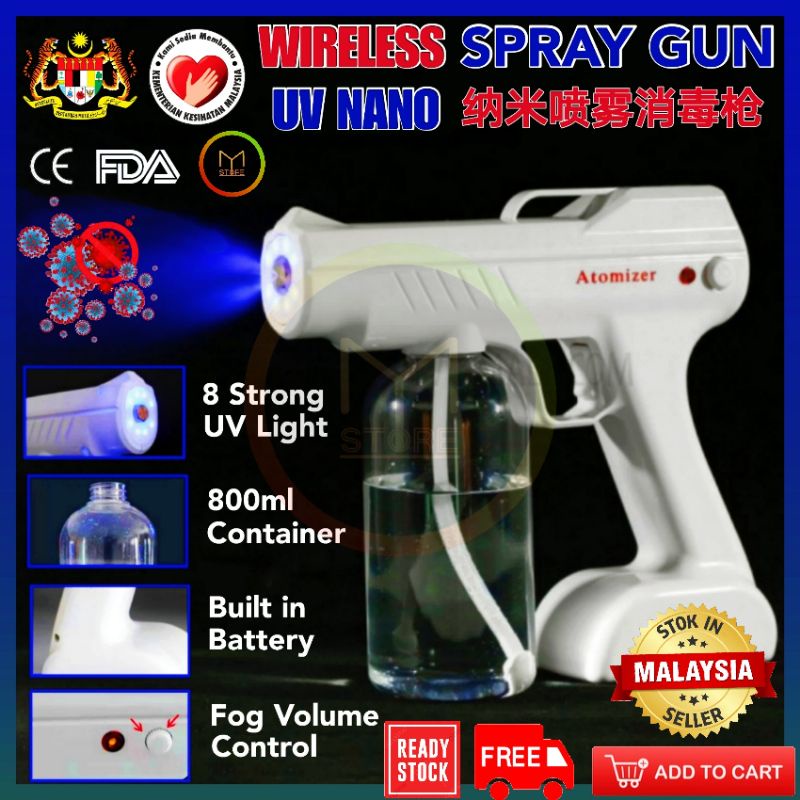 READY STOCK 💯 Portable USB Sanitizer Spray Machine/Disinfectant Spray ...