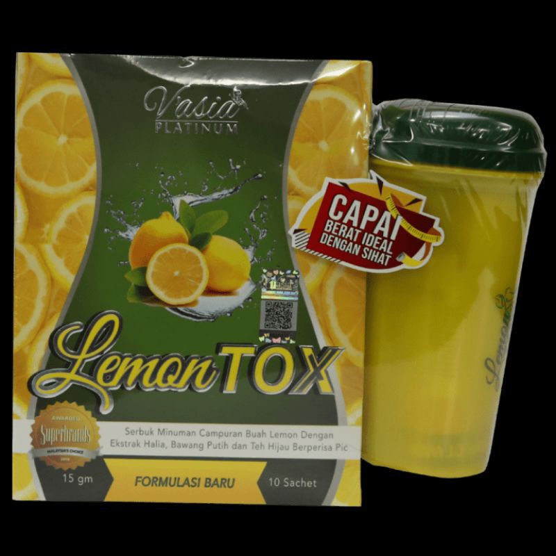 V ASIA LEMON TOX 10s 💯% ORIGINAL HQ | Shopee Malaysia