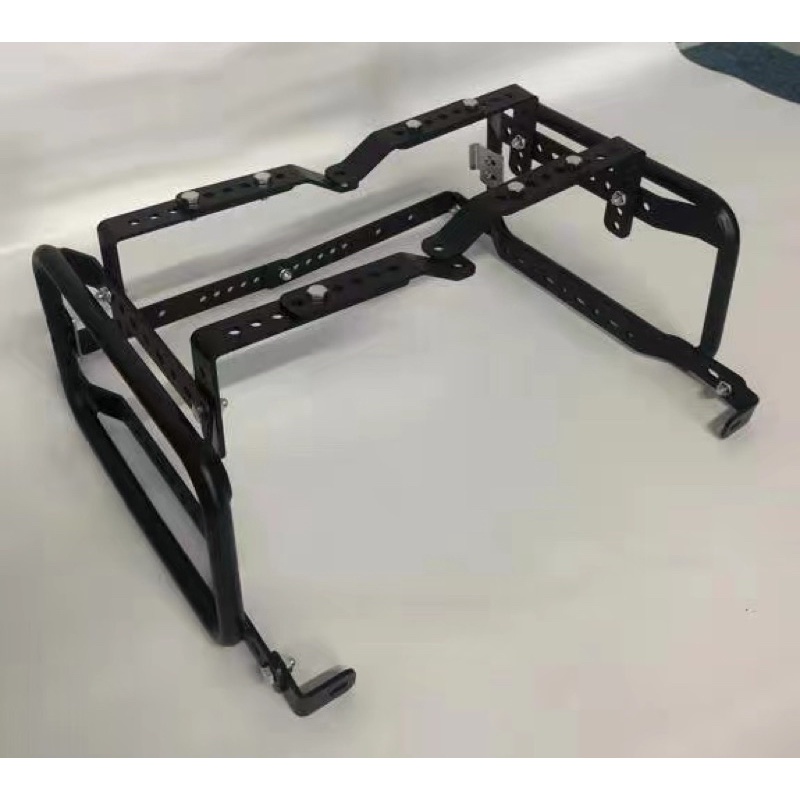 UNIVERSAL 2 PCS ALUMINIUM SIDE BOX 36L 38L WITH BRACKET | Shopee Malaysia