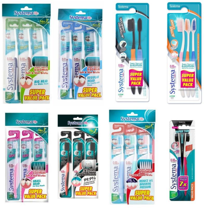 Systema toothbrush super value pack 3S | Shopee Malaysia