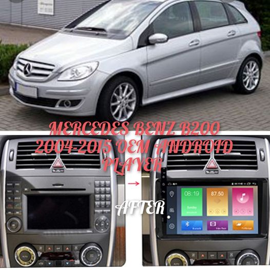 MERCEDES-BENZ B200 2004-2015 ANDROID 9" CASING +SOCKET +CANBUS +PLAYER ...