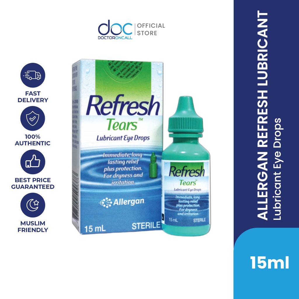 Allergan Refresh Tears Lubricant Eye Drops (15ml) | Shopee Malaysia
