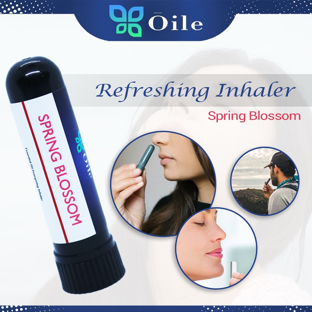 SPRING BLOSSOM Inhaler Essential Oil Nasal Flu Sinus Asthma Relief ...
