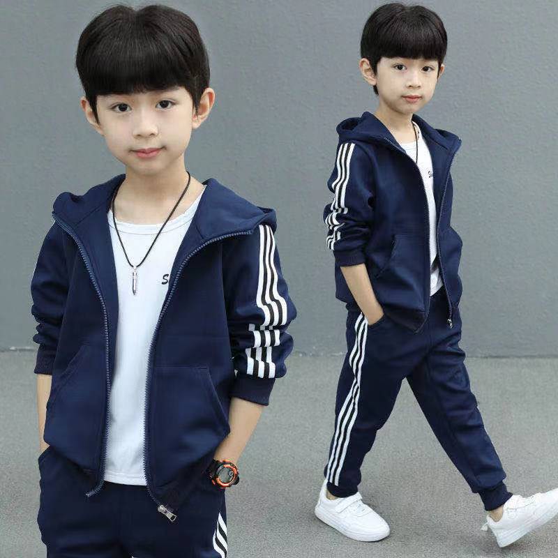 3y - 12y | Kids Zipper Sport Jacket & Sport Pant [1 Set] Unisex for boy ...