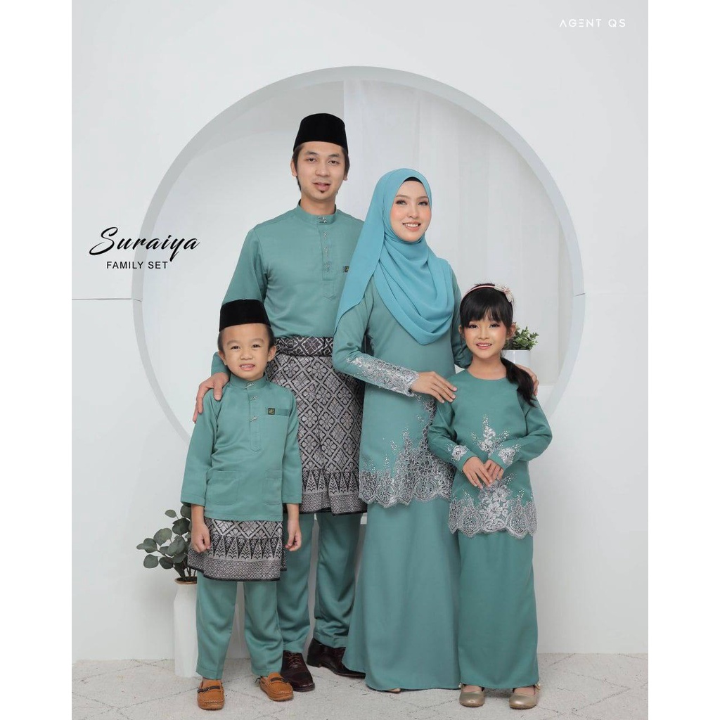 SET FAMILY BAJU KURUNG SURAIYA BAJU MELAYU WARNA PINE GREEN RAYA 2024 ... SET FAMILY BAJU KURUNG SURAIYA BAJU MELAYU WARNA PINE GREEN RAYA 2024 ...