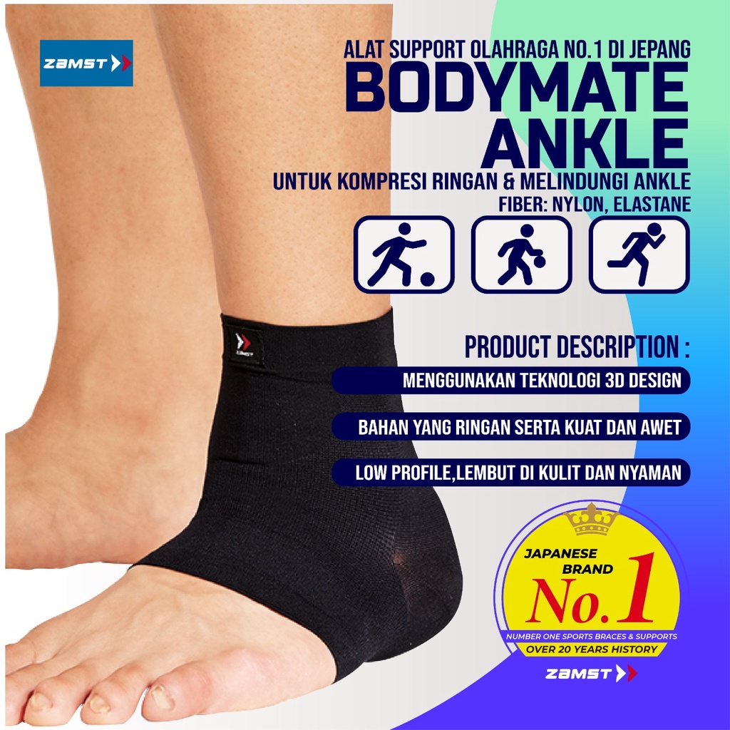 Original Zamst Japan Bodymate Ankle Support | Shopee Malaysia