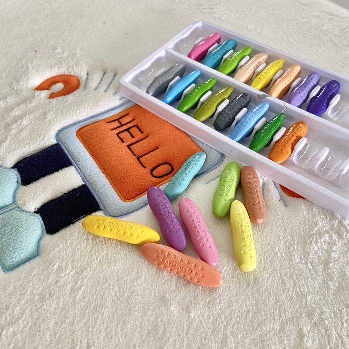 Yplus crayon 7/12/24/36 colours peanut crayon colouring safe for ...