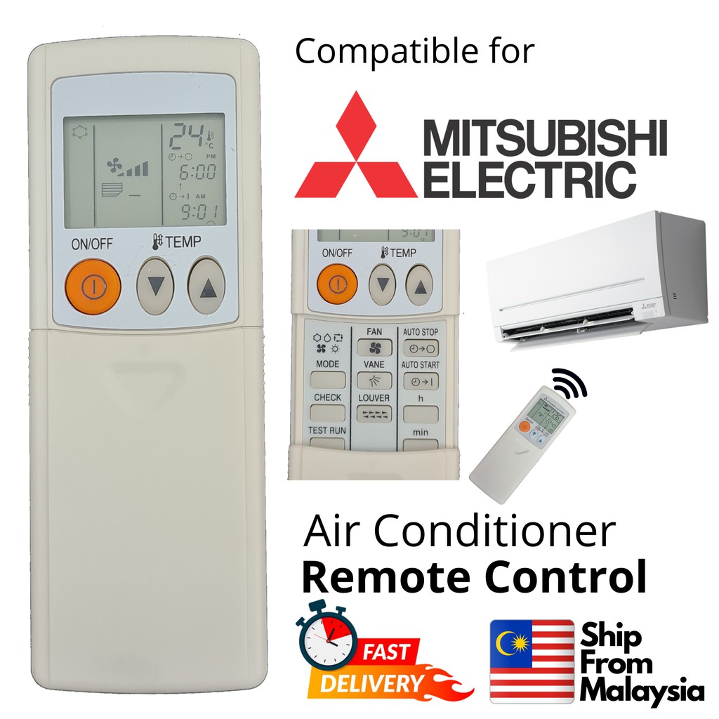 Mitsubishi Electric Aircond remote for PAR-FL32MA PAR-FA32MA PEAZ-RP50AA2-S GR50MBP2 MSY/MUY ...