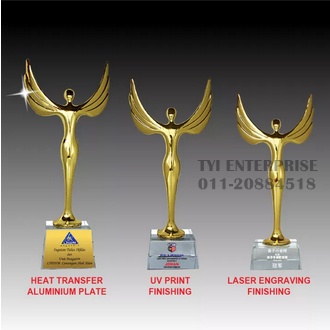 Crystal Trophy Plaque Award ; Anugerah Piala Kristal ;水晶奖杯 (CRT141004 A ...