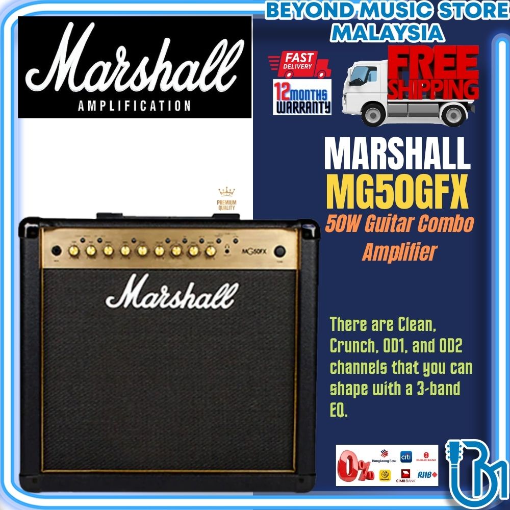Marshall MG50GFX 50W Guitar Combo Amplifier | Shopee Malaysia