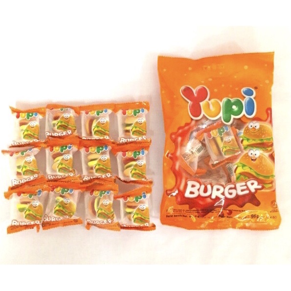 Yupi Gummy Burger 96g/Yupi Burger Gummy / Yupi Mini Burger [96g/Pack ...