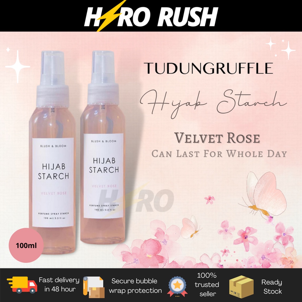 Hijab Starch by Tudung Ruffle Perfume Velvet Rose (100ml) | Shopee Malaysia