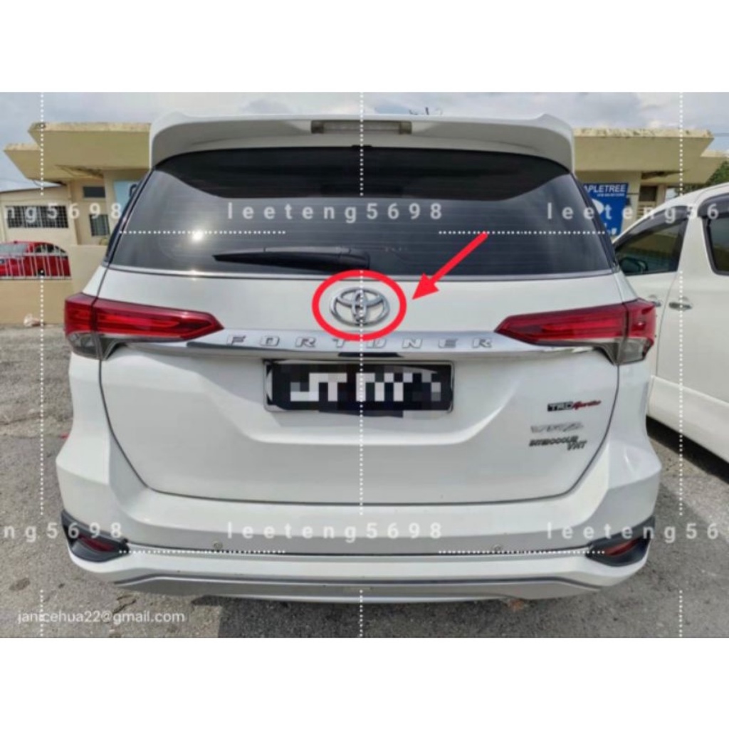 Toyota Fortuner 2018-2022 Front Logo & Rear Logo Chrome/Gold/Matte ...