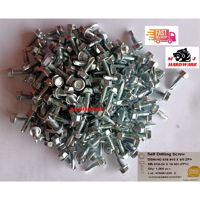 500 /1000PCS 516 / MK516 / NB516 DSM-HO #10X5/8 ZPH SELF DRILLING SCREW ...