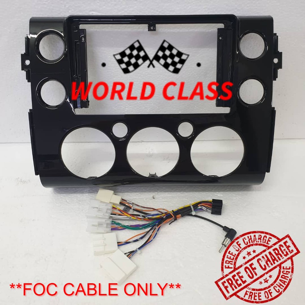 TOYOTA FJ CRUISER 2013-2015 9" ANDROID CASING (FREE PLUG AND PLAY CABLE ...
