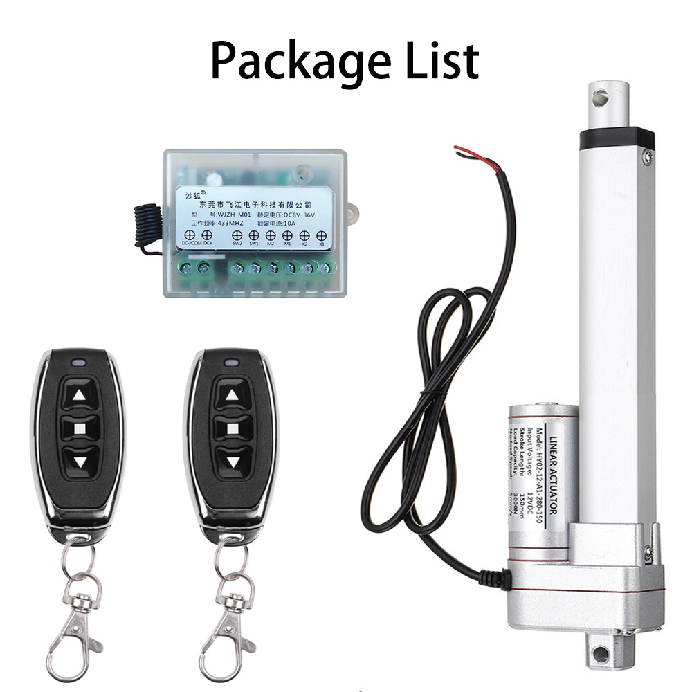 Rod tolak elektrik 24V dengan pengawal kawalan jauh rod 电动推杆 直线执行器 ...