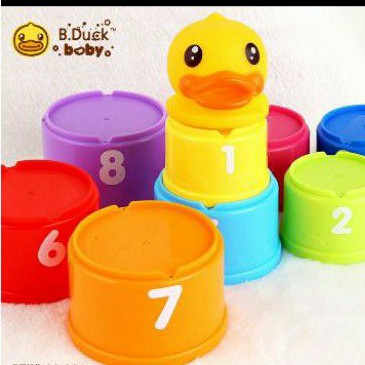 (💯%Original)B.Duck Baby Stacking & nesting cups Education and Learning ...