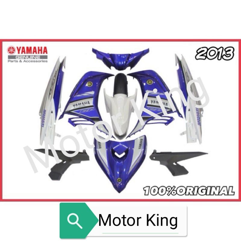 Cover Set / Stripe Yamaha LC135 V2 Biru GP (2013) Original HLY (NOS ...