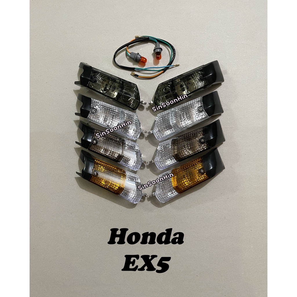 Honda EX5 DREAM Front Signal Lamp ( CLEAR / TINTED / STANDARD / SMOKE ...